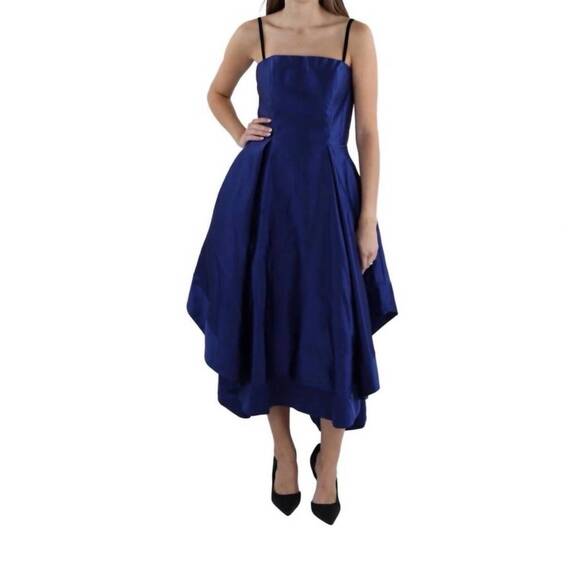 Betsy & Adam | Dresses | New Betsy Adam The Lamour Satin Dress In Blue ...